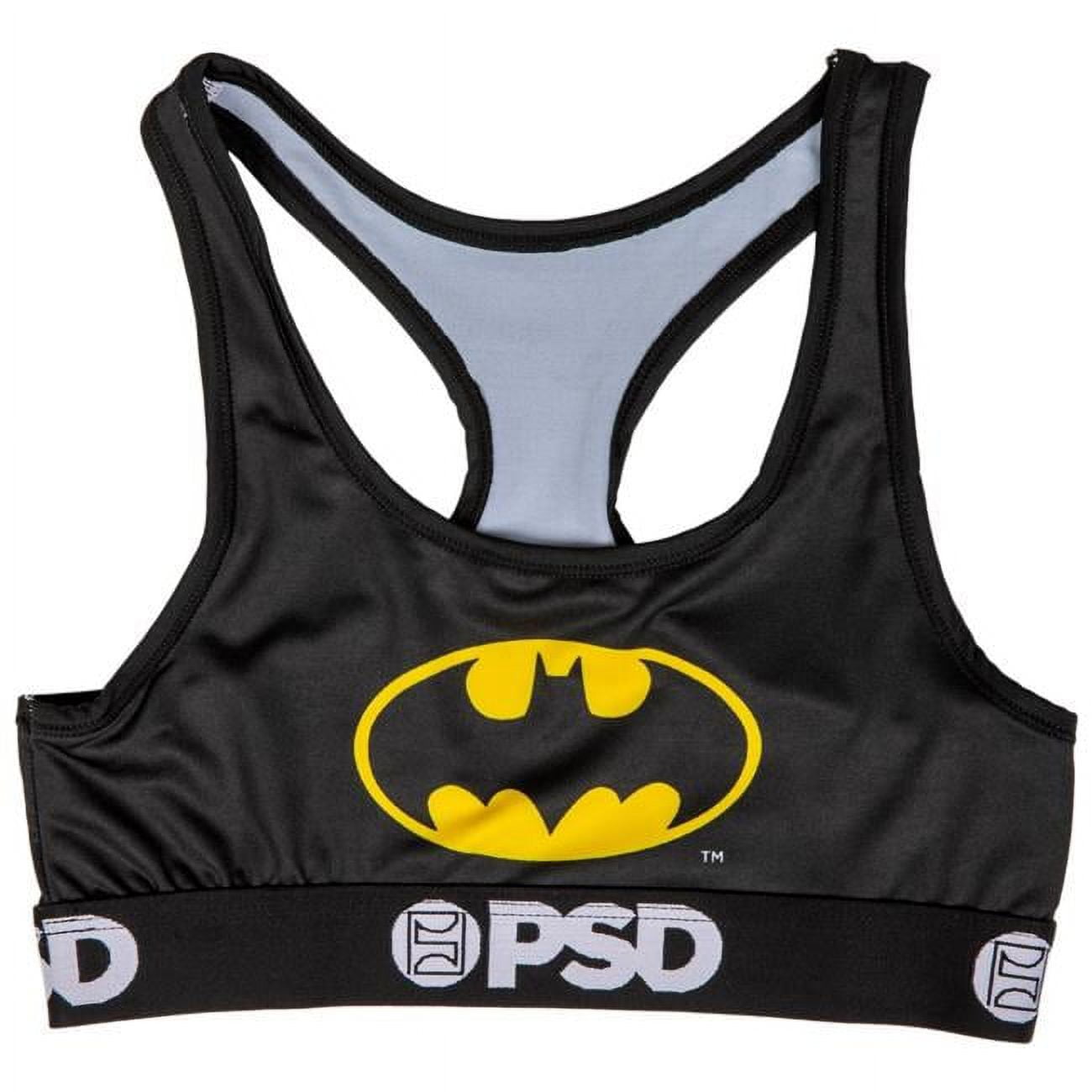 Batman 813706-small DC Batman Symbol Microfiber Blend Sports Bra, Small ...