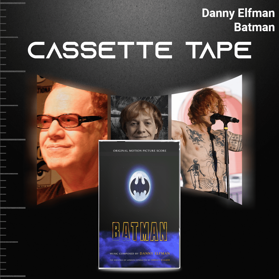 Batman Album Fan-made - Danny Elfman Vintage Cassette Tape Collection ...
