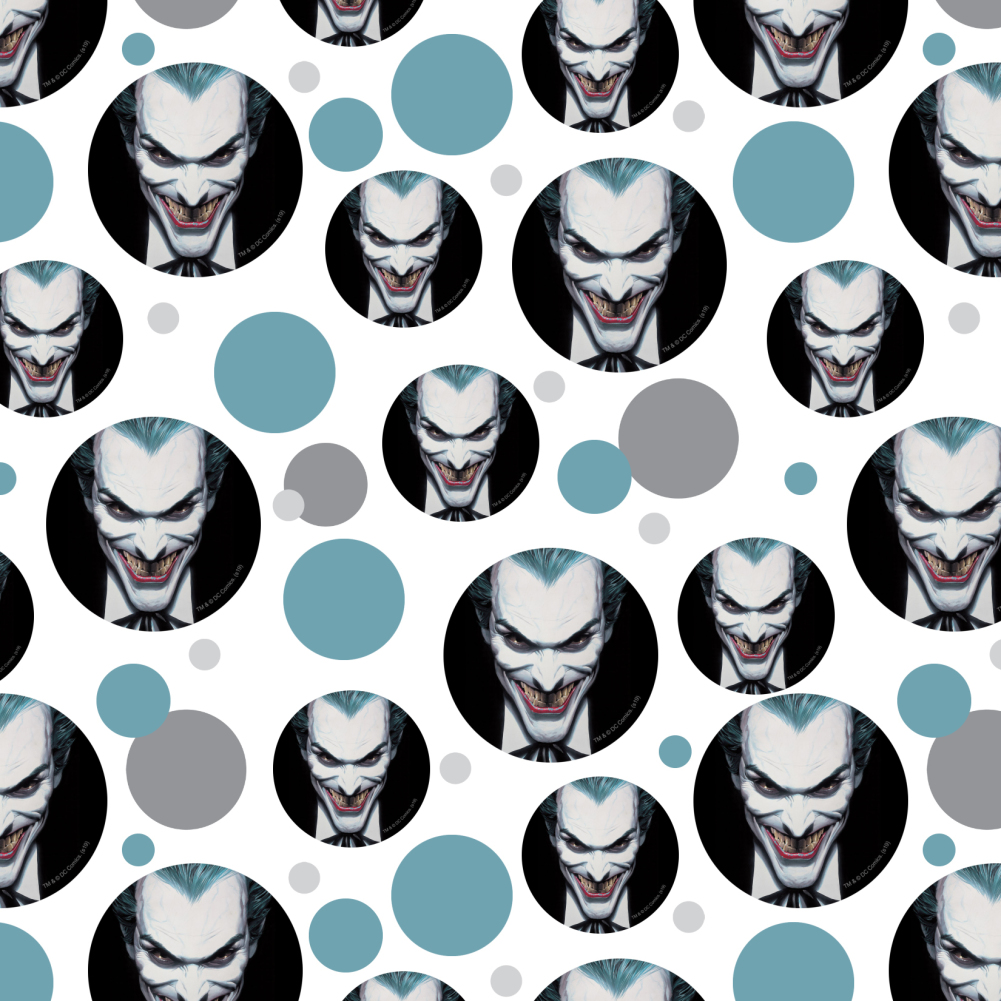 Batman Alex Ross Joker Head Premium Gift Wrap Wrapping Paper Roll ...