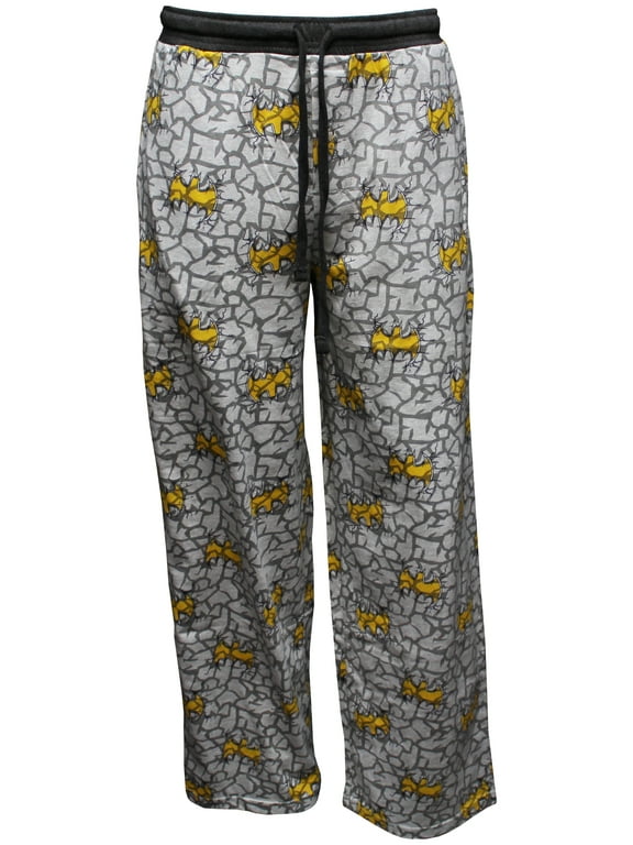 DC Comics Men's Batman Pajama Pants Classic Bat Logo Loungewear Sleep ...