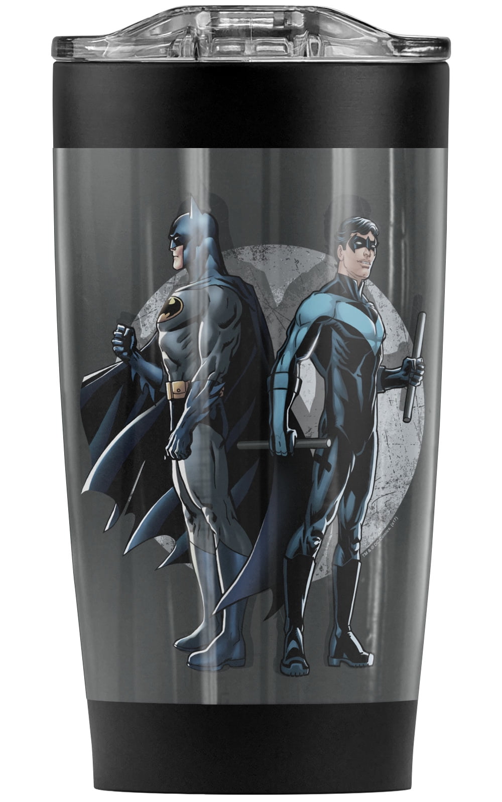 Logovision Batman And Nightwing Cup 20 oz Black Insulated Stainless ...