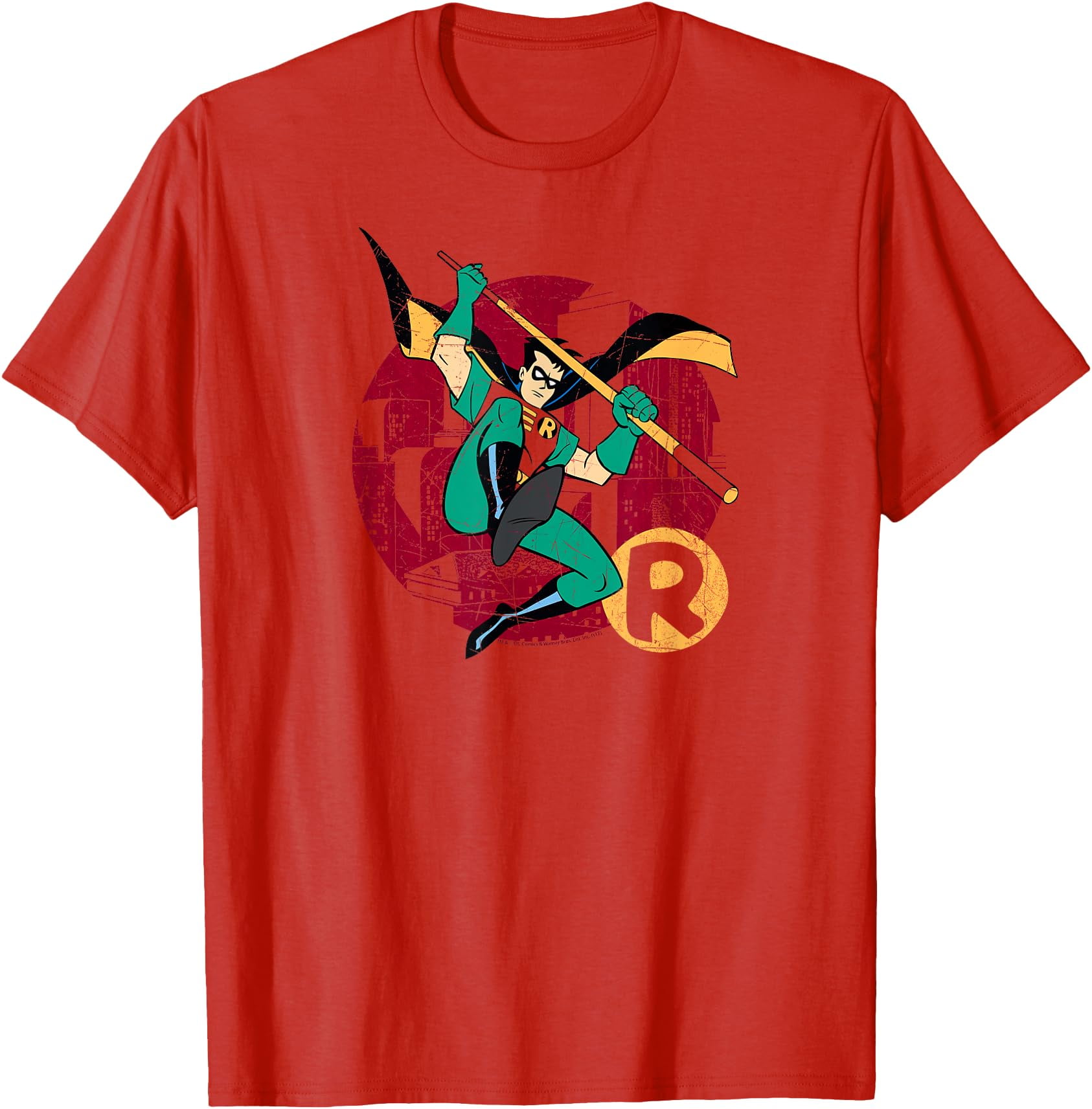Batman: Animated Series Robin Leap T Shirt T-Shirt - Walmart.com