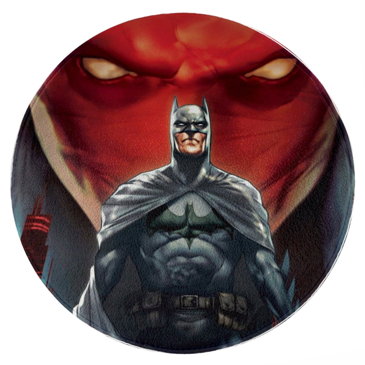 Batman Anime Plush Round Carpet Round Floor Mat Suitable for Bedroom ...