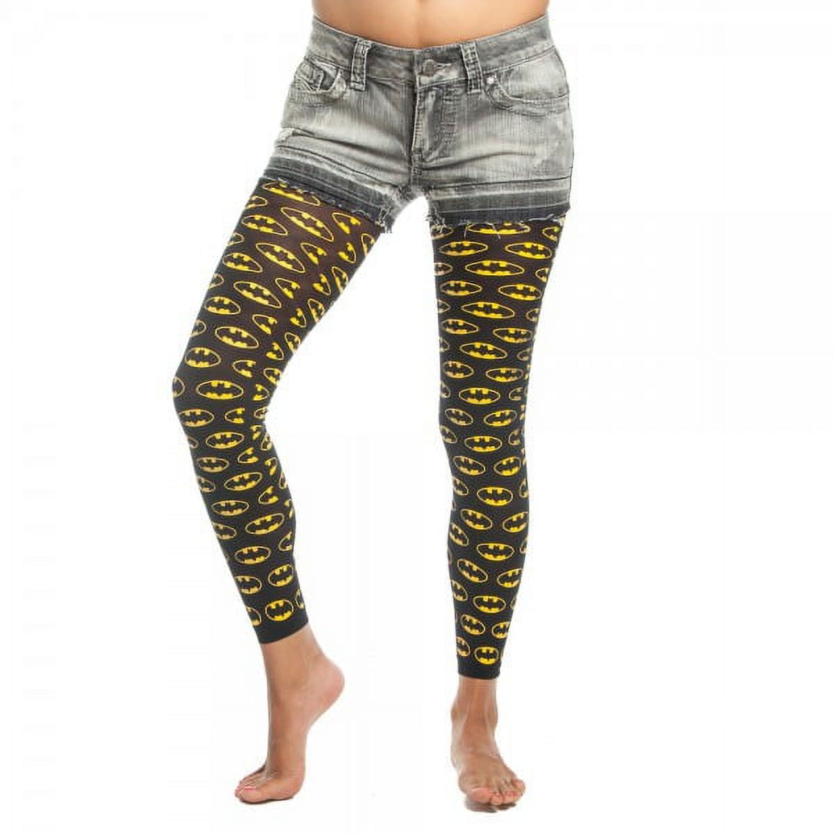 Batman Aop Logo Juniors Black Tights - Walmart.com