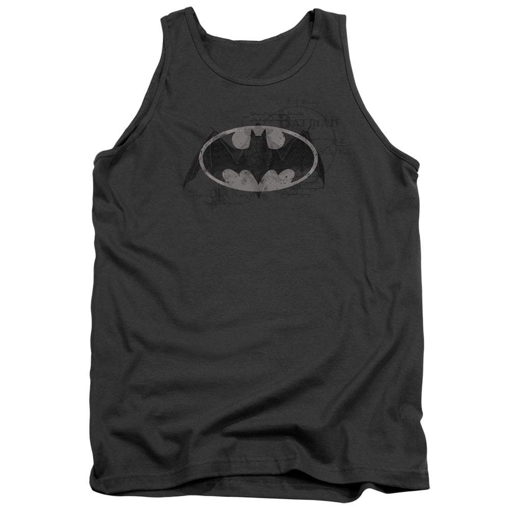 Batman Arcane Bat Logo Adult Tank Top Charcoal - Walmart.com