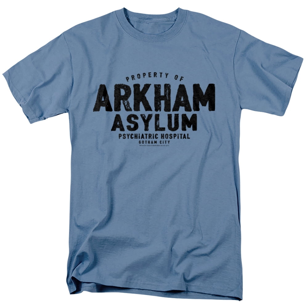 Batman Arkham Asylum Unisex Adult T Shirt, Carolina Blue, 3X-Large ...