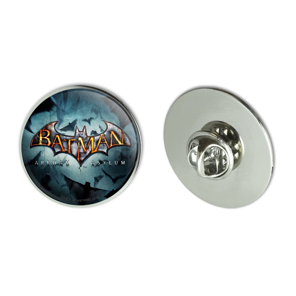 Batman Arkham Asylum Video Game Logo Metal 1.1" Tie Tack Hat Lapel Pin ...