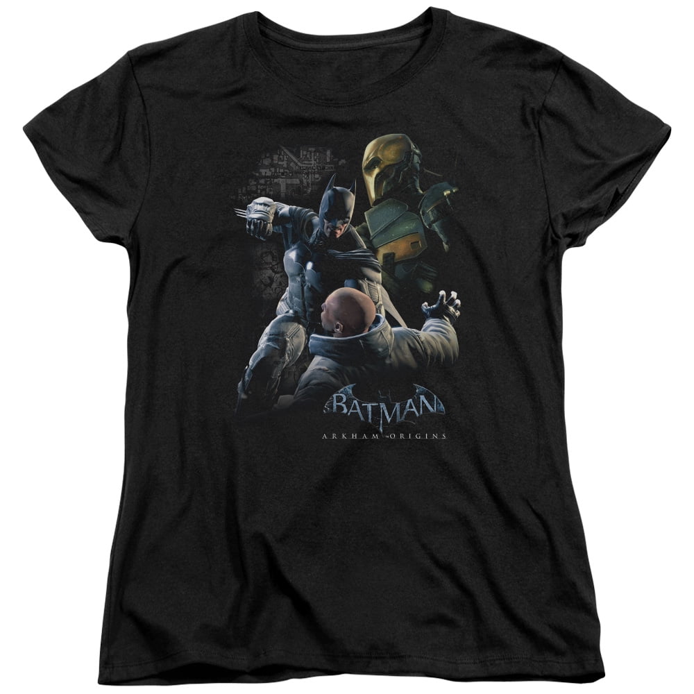 Batman Arkham Origins/Punch Womens Short Sleeve Shirt - Walmart.com