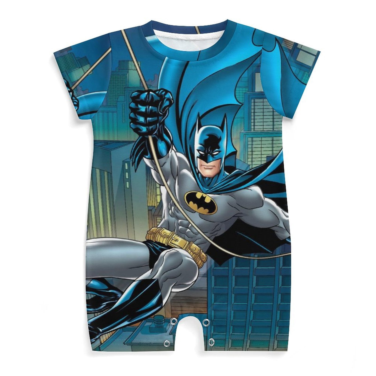 Batman Baby Boy Girl Short Sleeve Romper Clothing Set Print Cartoon ...