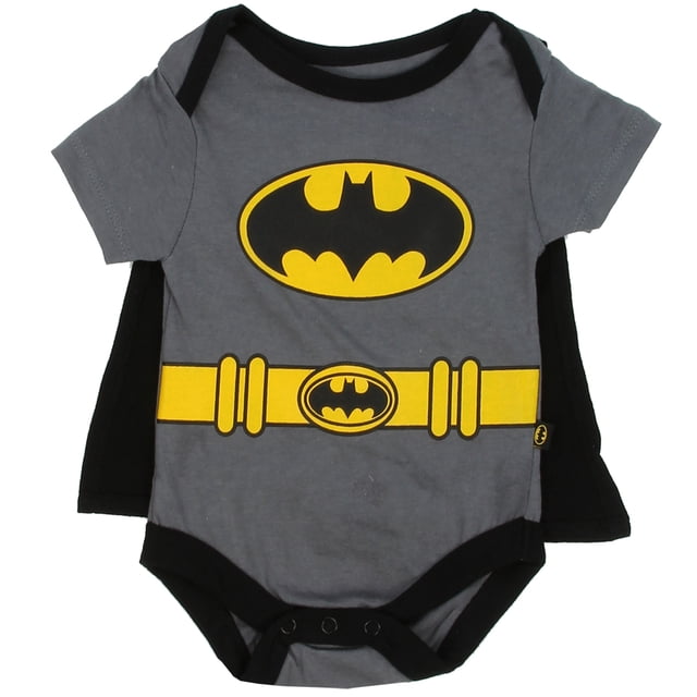 Batman Baby Boys' Short Sleeve Bodysuit with Cape - Walmart.com