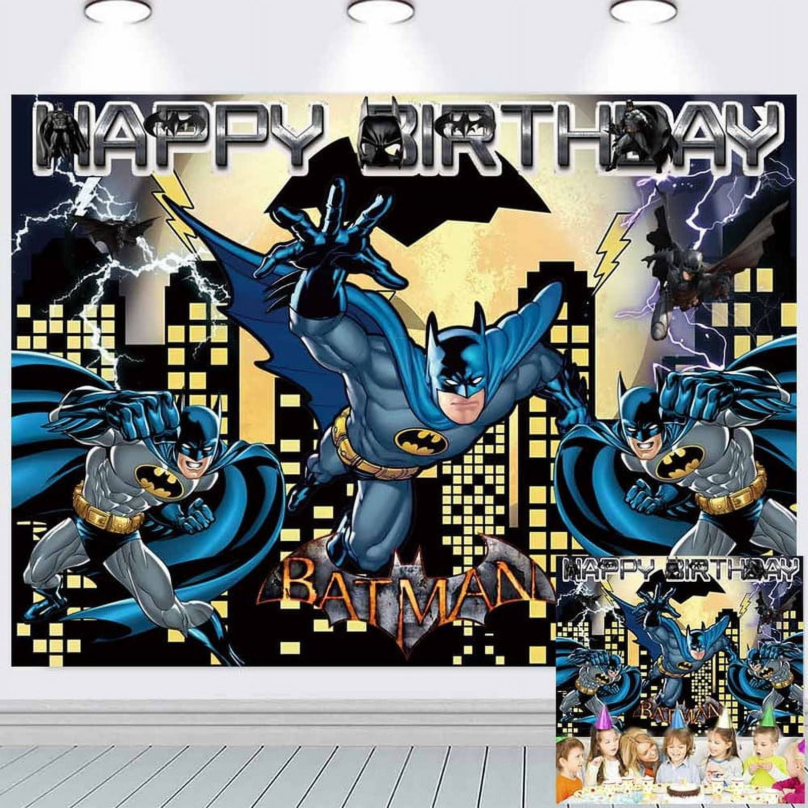 Batman Backdrop Banner Party Supplies Post Birthday Decorations ...