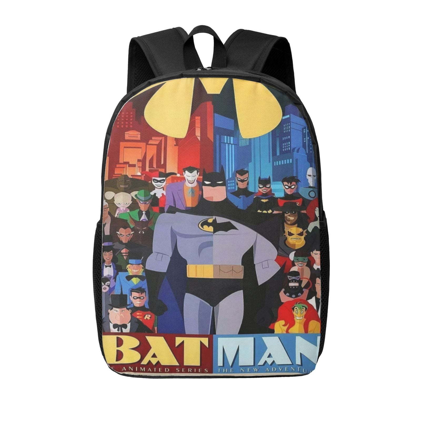 Batman Backpack 17in Large Cartoon Laptop Bag Casual Travel Camping ...