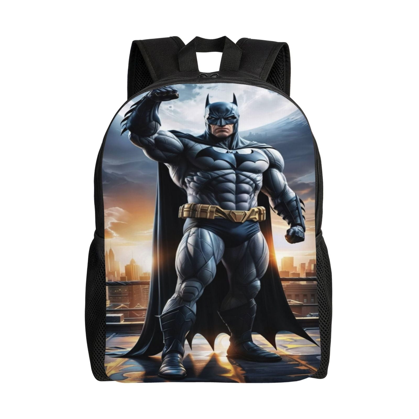 Batman Backpack, 3D Printed Cartoon Laptop Bag Bookbag, Lightweight ...