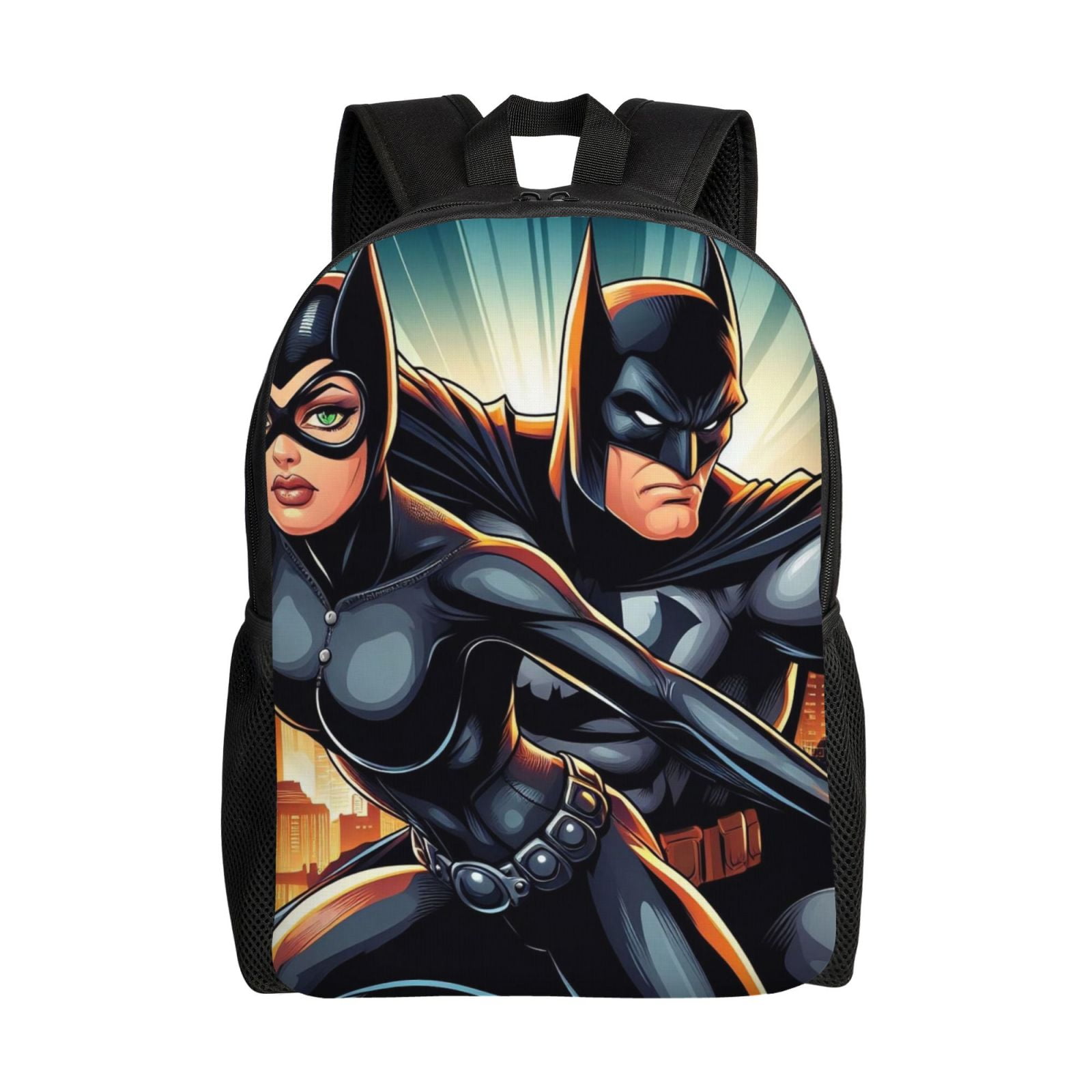 Batman Backpack, 3D Printed Cartoon Laptop Bag Bookbag, Lightweight ...