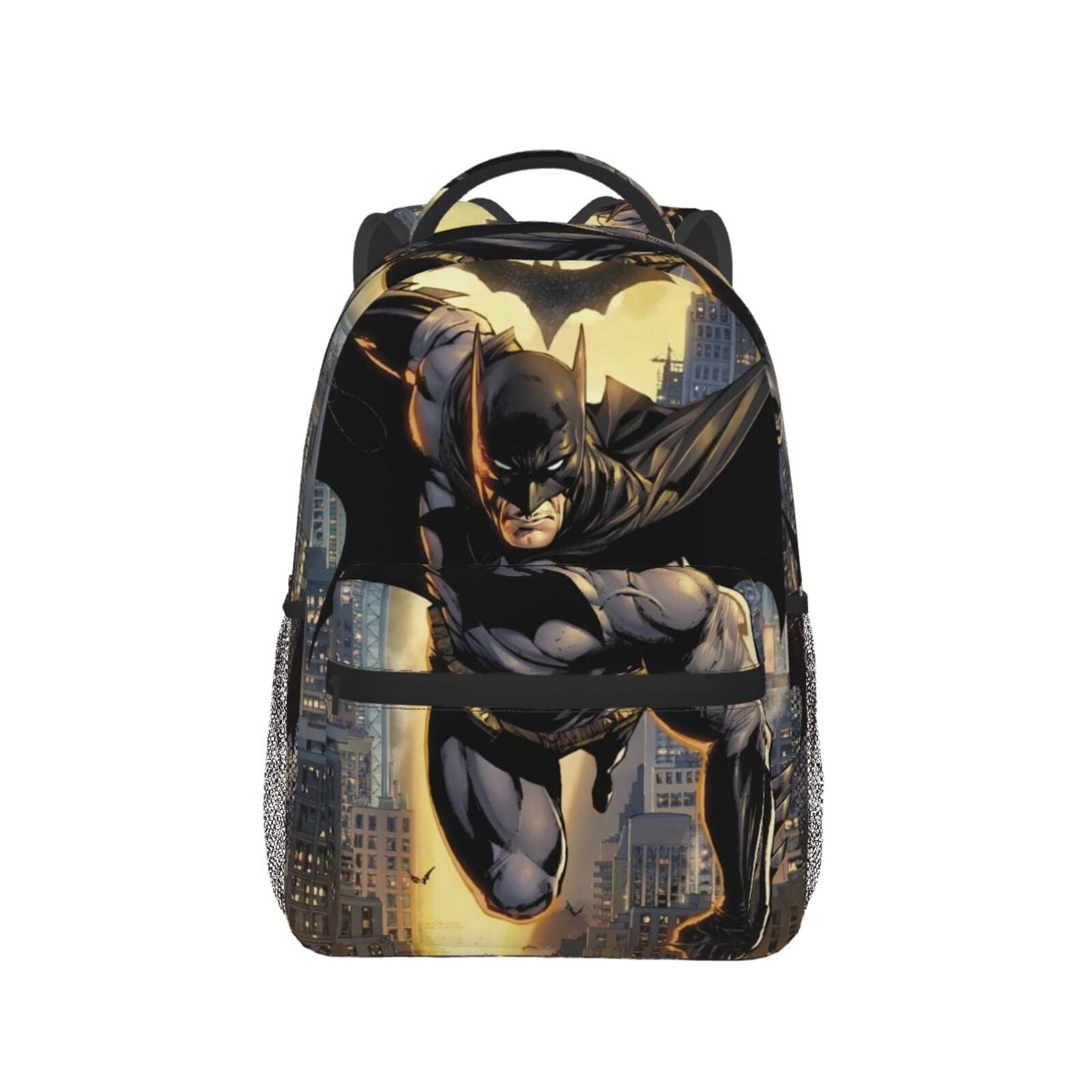 Batman Backpack,Fabric & PVC Backpack with Reinforced Strap for Women ...