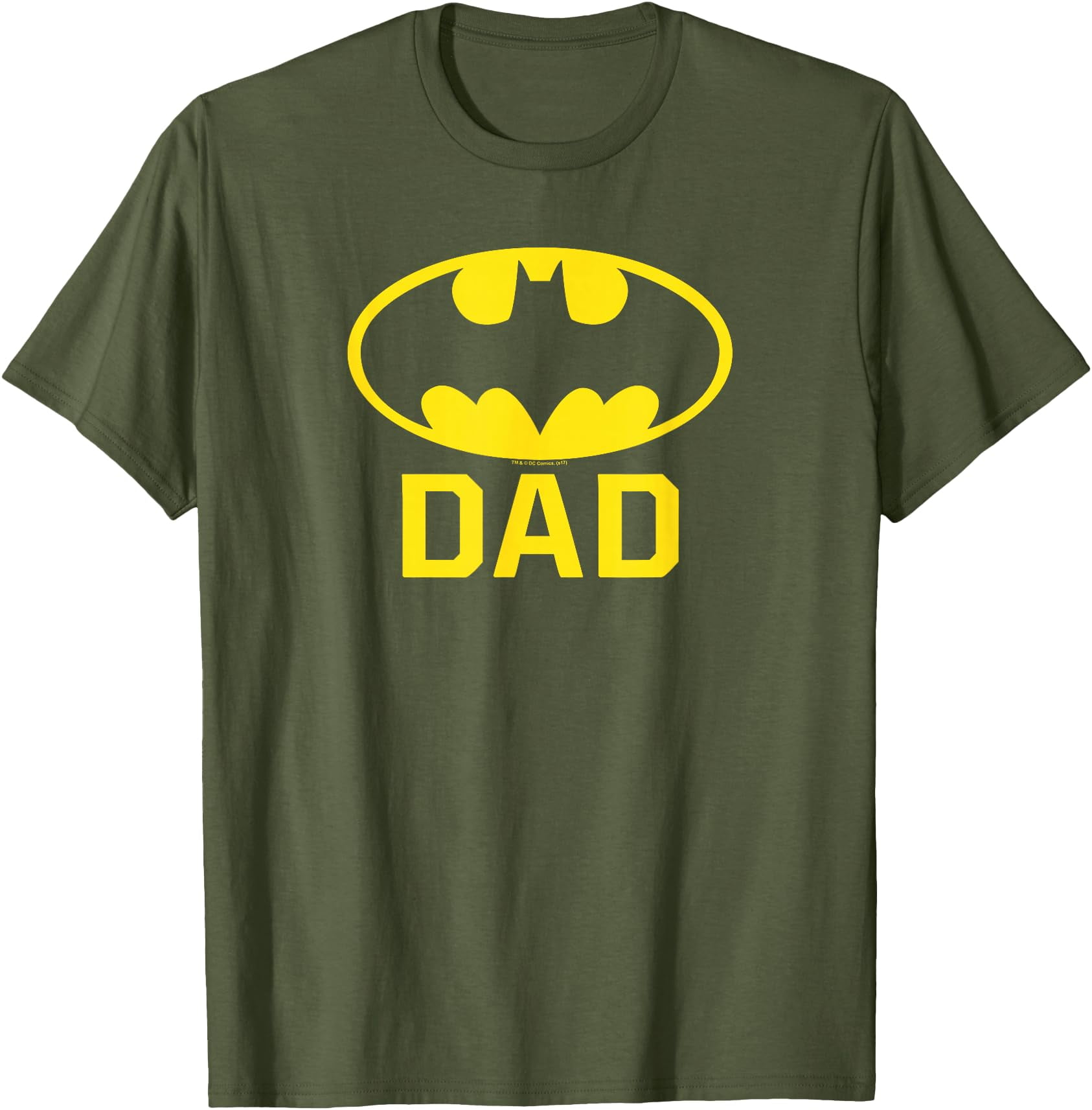 Batman Bat Dad DTG Print Unisex T-Shirt,Military Green Color,Size 3XL ...