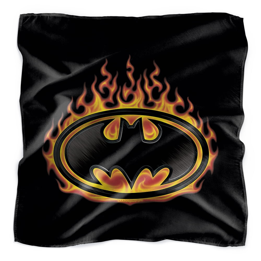 Batman Bat Flames Shield Bandana (21 in x 21 in) - Walmart.com