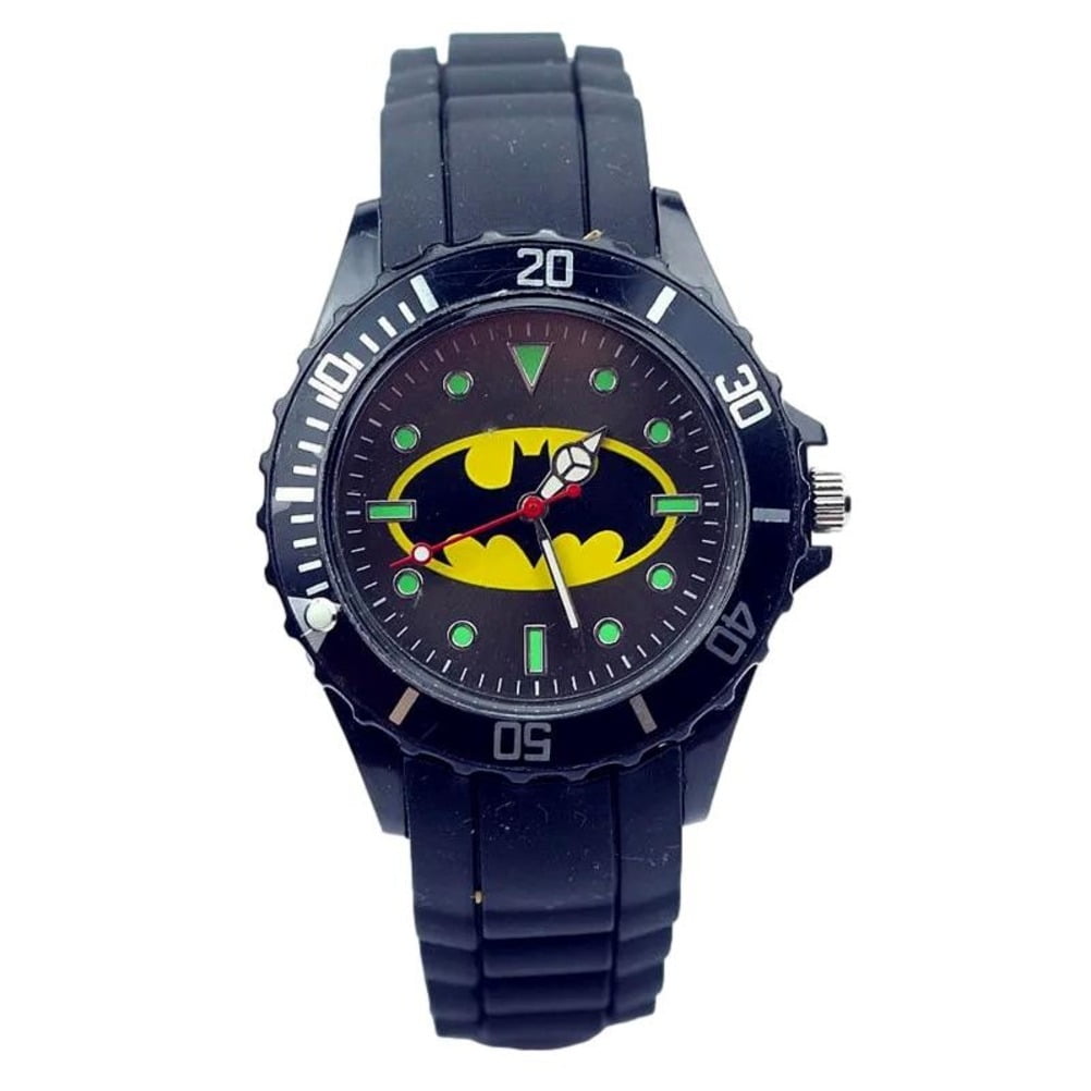 Mainstreet Classics Unisex Batman Bat Logo Silicone Band Wristwatch ...