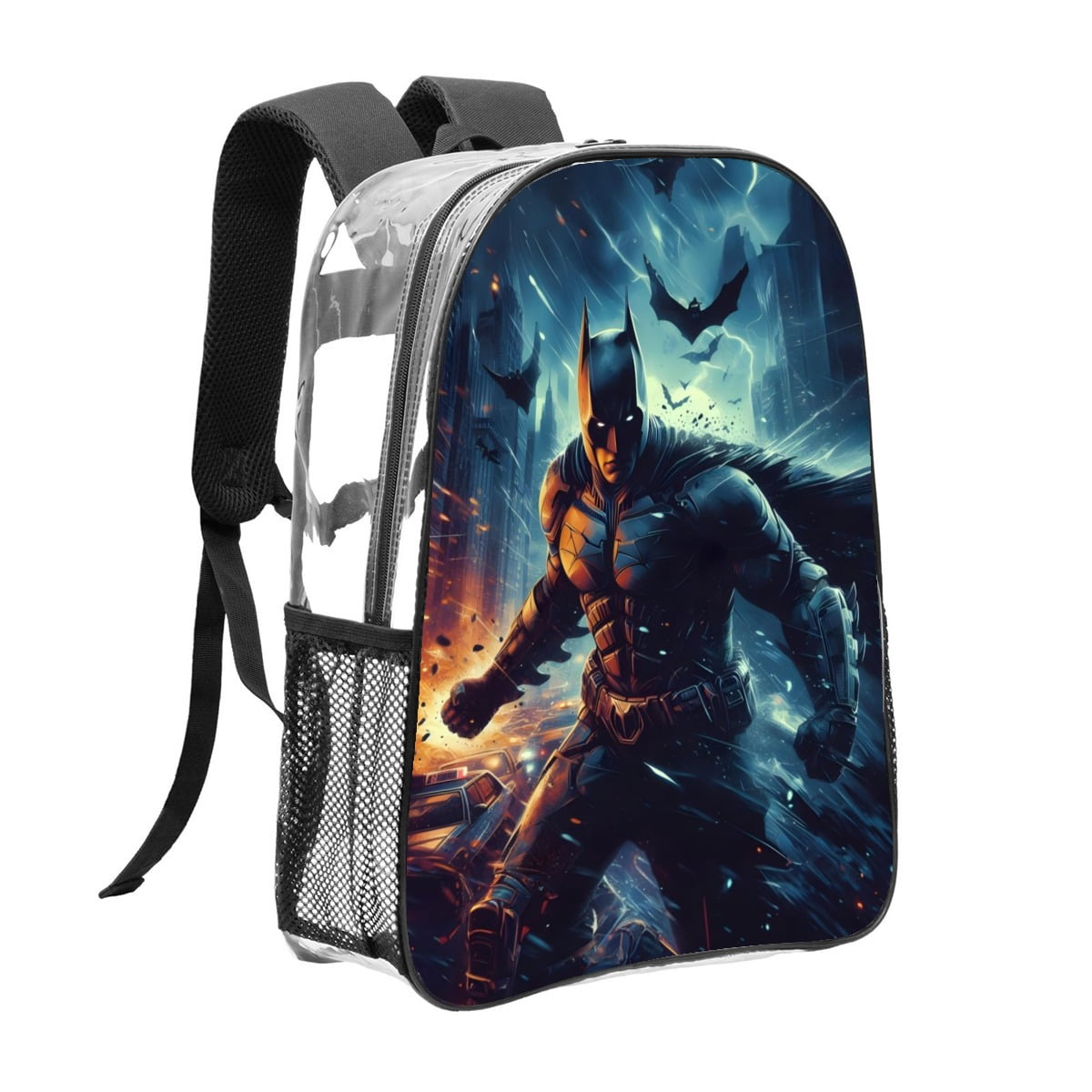 Batman Bat Man-theme Clear Backpack Heavy Duty Transparent Bag See ...