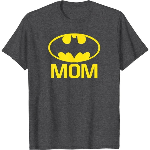Batman Bat Mom DTG Print Unisex T-Shirt,Dark Heather Grey Color,Size ...