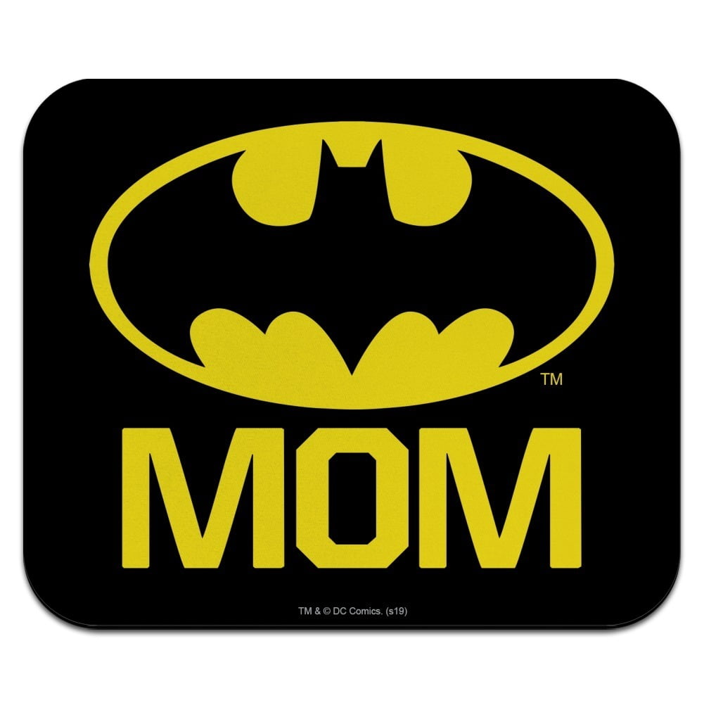 Batman Bat Mom Shield Logo Low Profile Thin Mouse Pad Mousepad ...