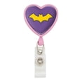 Batman Batgirl Logo Heart Lanyard Retractable Reel Badge ID Card Holder ...