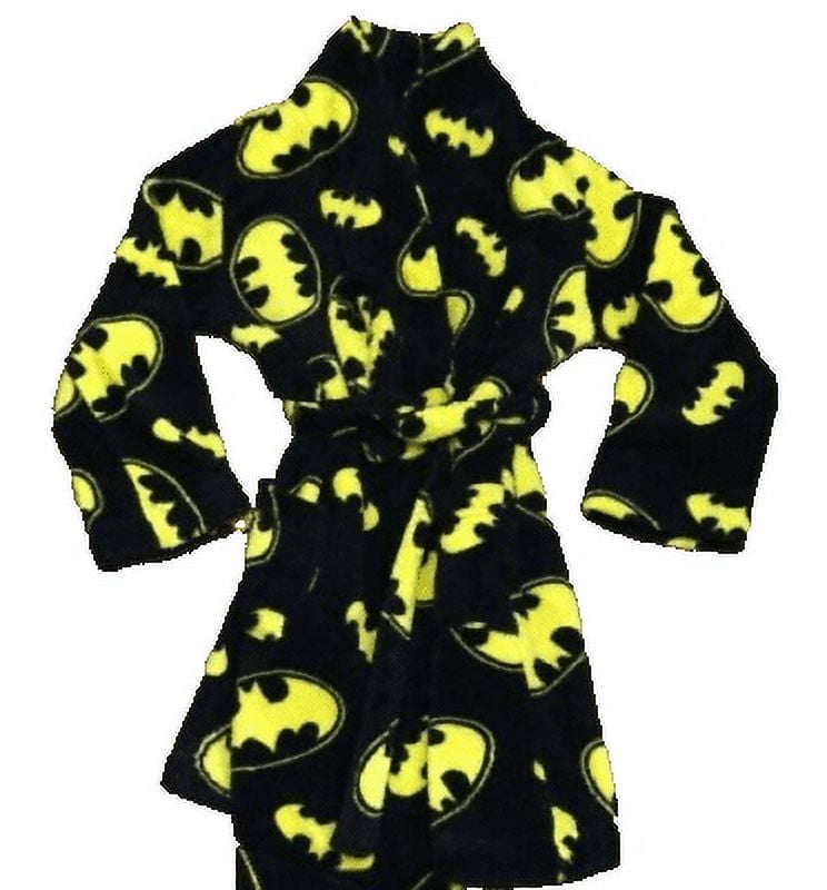 Batman Bathrobe Bath Robe Pajama Boy Size S 6 - Walmart.com