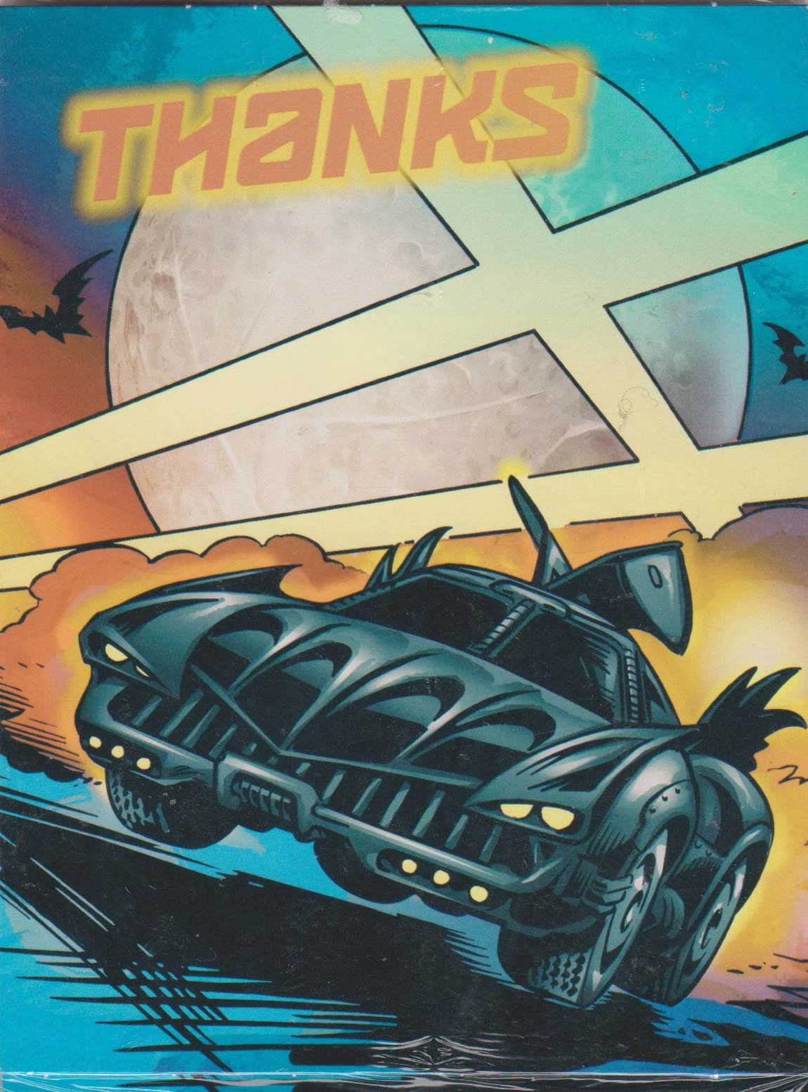 Batman Batmobile Thank You Notes w/ Env. (8ct) - Walmart.com