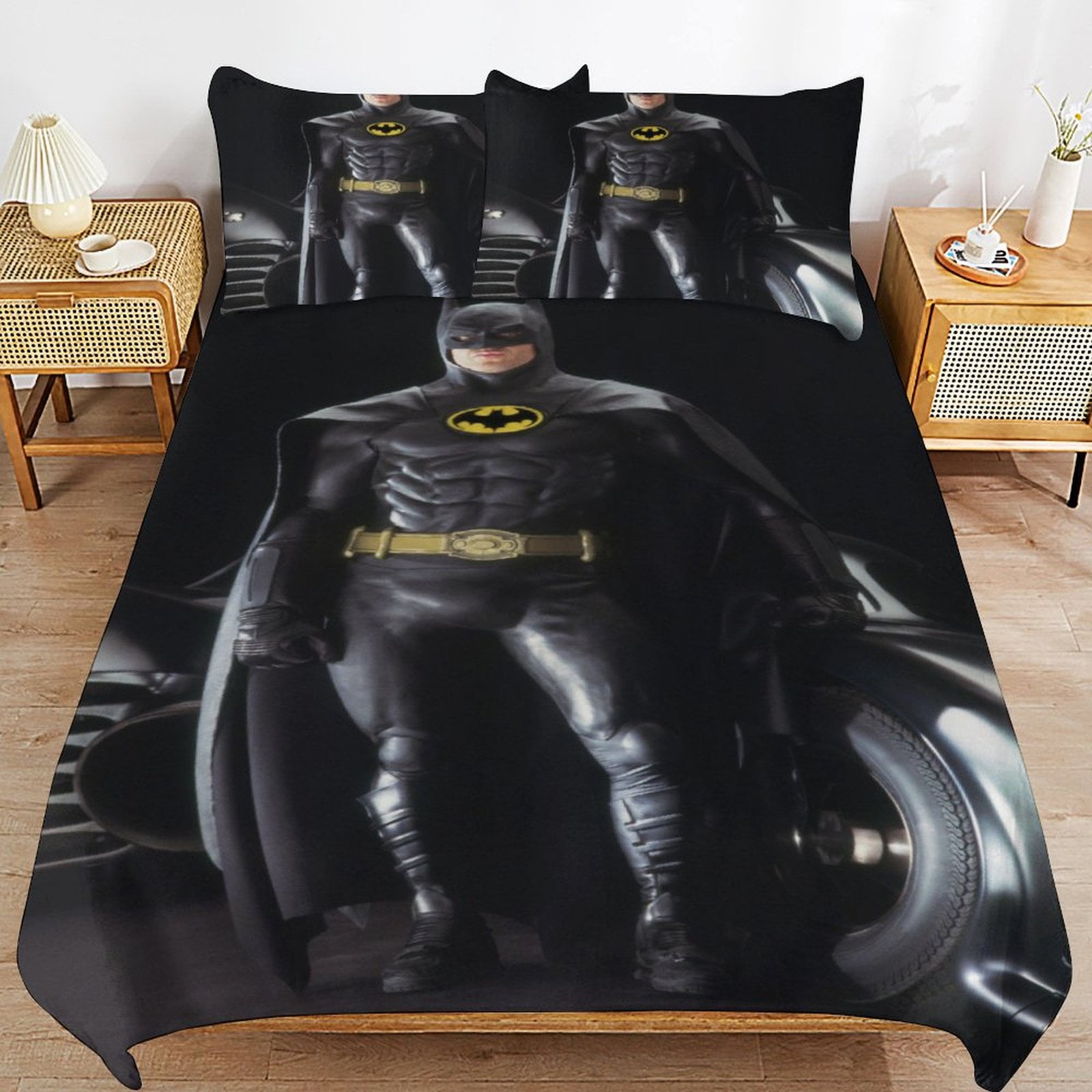Batman Bed Duvet Cover Microfiber Bedding Sets 3D Printed Lightweight 3 ...