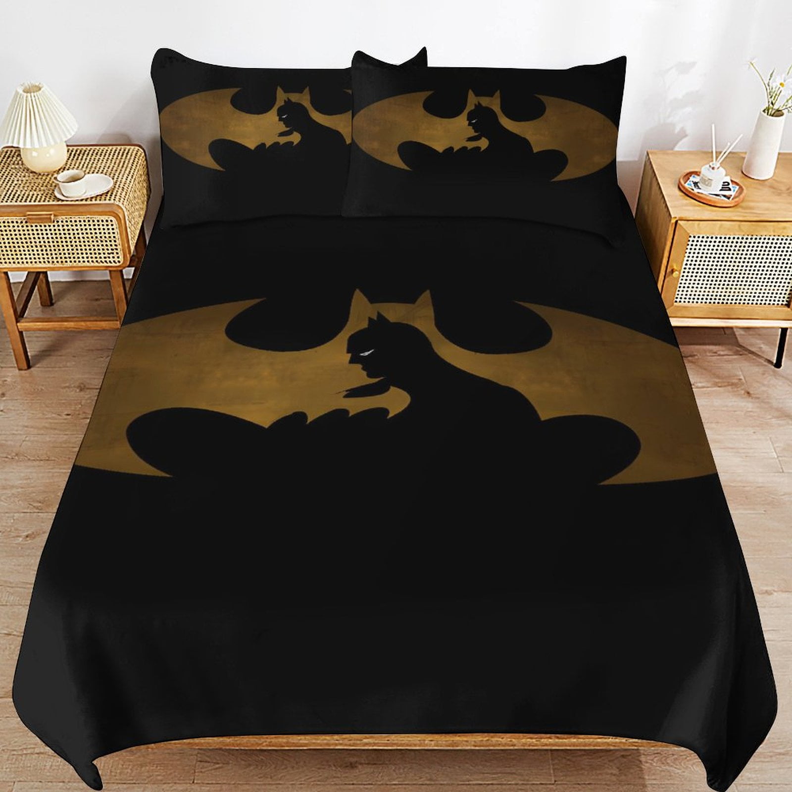 Batman Bed Duvet Cover Microfiber Bedding Sets 3D Printed Lightweight 3 ...