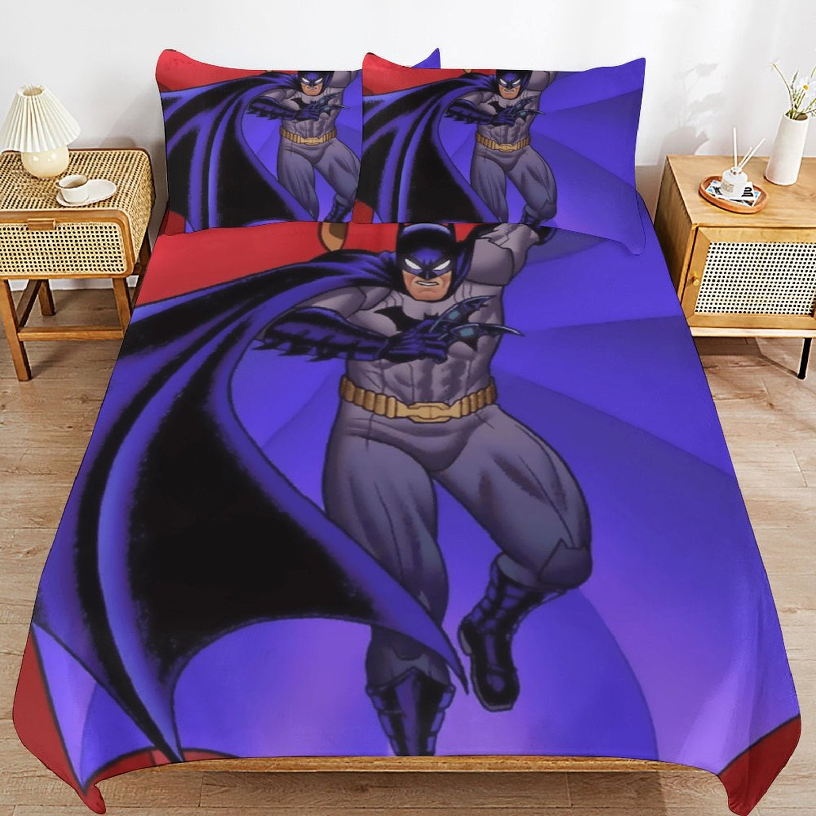 Batman Bed Duvet Cover Microfiber Bedding Sets 3D Printed Lightweight 3 ...