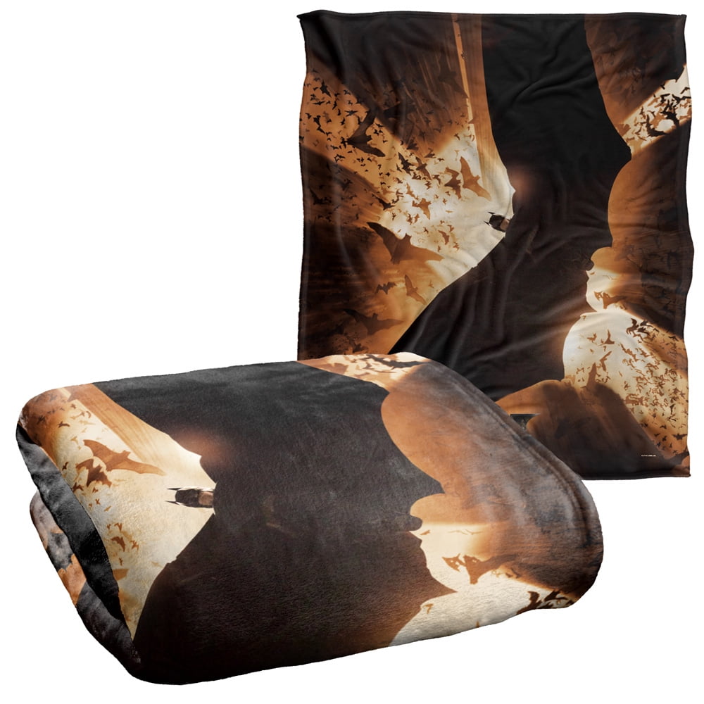 Batman Begins - Batman Blanket, 50' x 60' Batman Begins Poster Silky ...