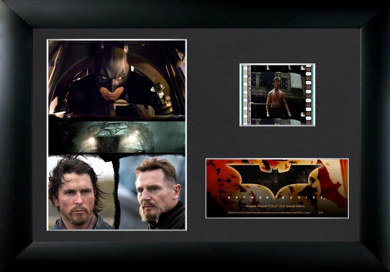 Batman Begins (Character Collage) Minicell FilmCells Framed Desktop ...