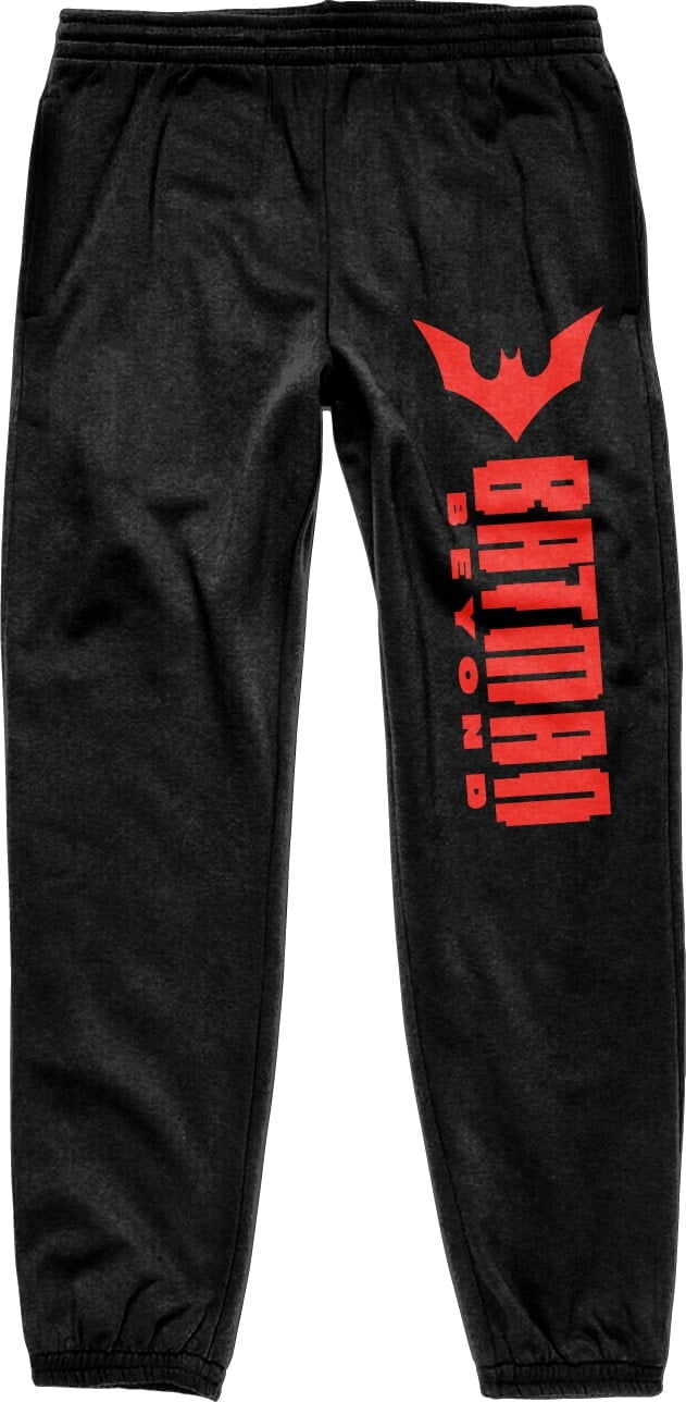 Batman Beyond Red Title Men's Black Graphic Sleep Pajama Pants-L ...