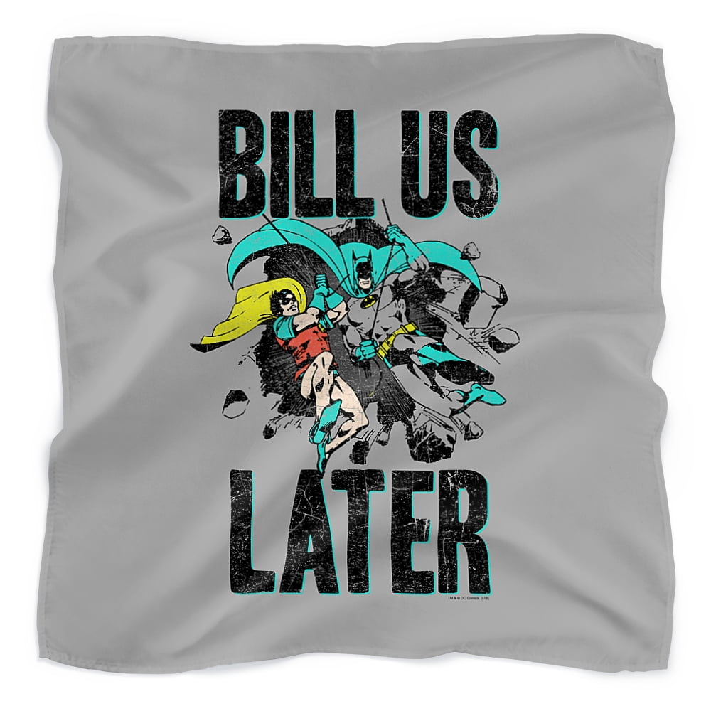 Batman Bill Us Later Bandana (21 in x 21 in) - Walmart.com