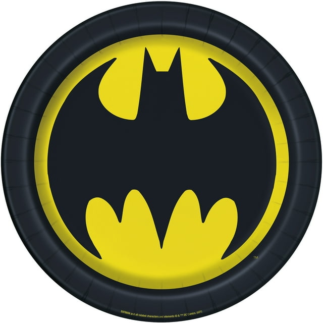 Batman Birthday Paper Dessert Plates, 7in, 8ct - Walmart.com