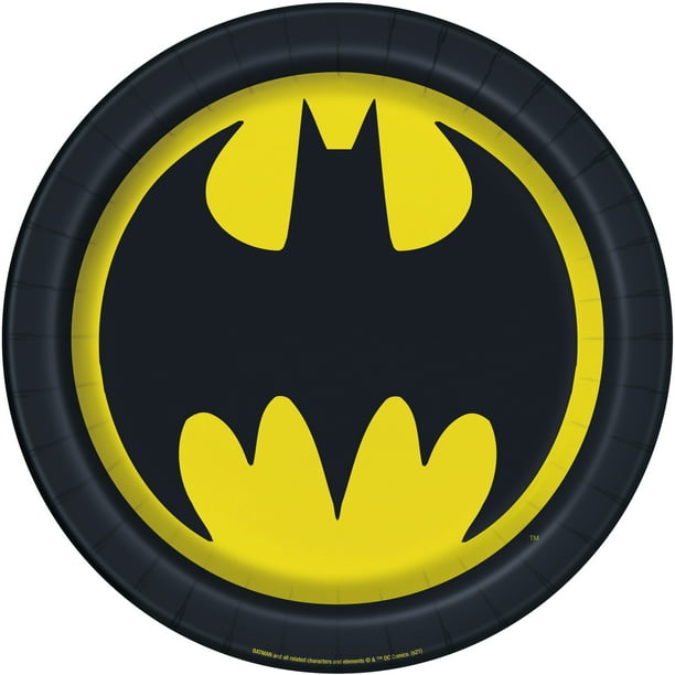Batman Birthday Paper Dinner Plates, 9in, 8ct - Walmart.com