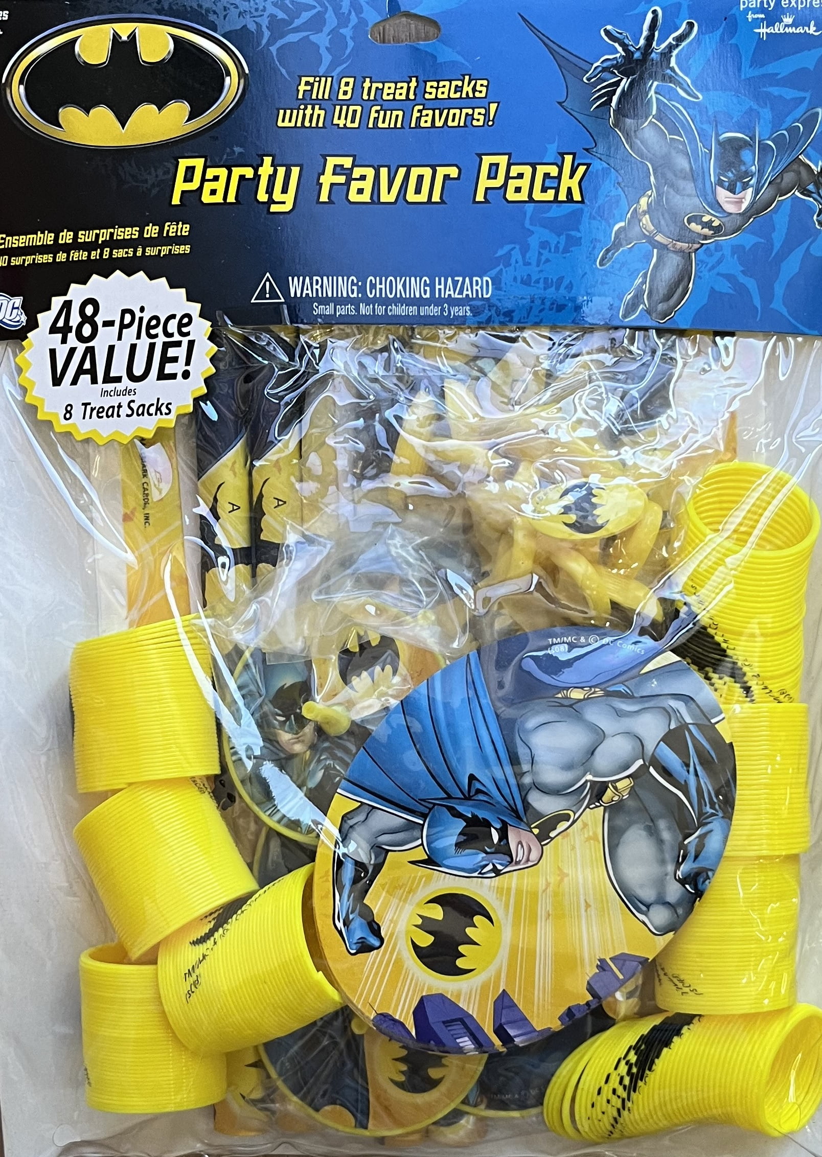 Batman Birthday Party Supplies 48 Party Favor Pack includes 8 Treat ...