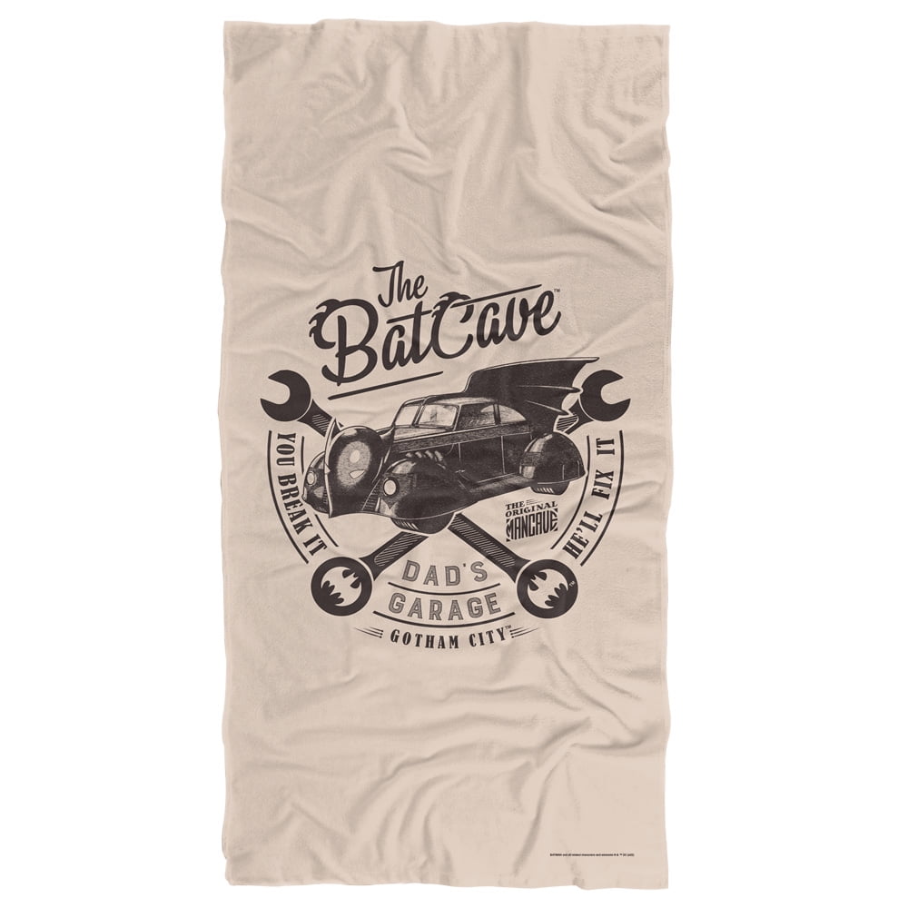 Batman Blanket, 30"x60" Batman Batcave Dad's Garage Beach Towel ...