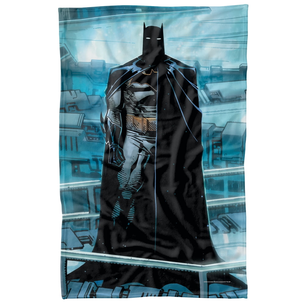 Batman Blanket, 36x58, Batman Batcave Platform Silhouette Fleece ...