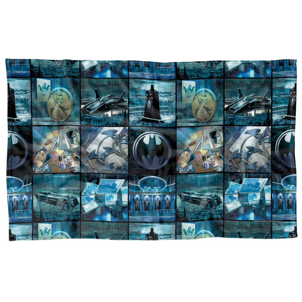 Batman Blanket, 36x58, Batman Batcave Tiles Fleece Blanket - Walmart.com