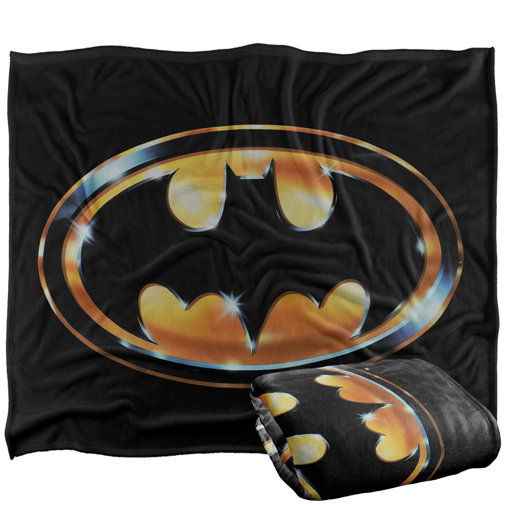 Batman Blanket, 50' x 60' Batman 1989 Logo Silky Touch Super Soft Throw ...