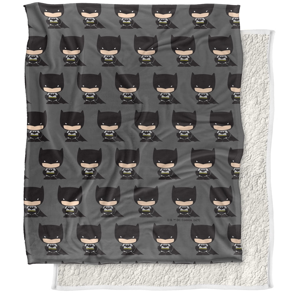 Batman Blanket, 50"x60", Cute Chibi Character Pattern Silky Touch ...