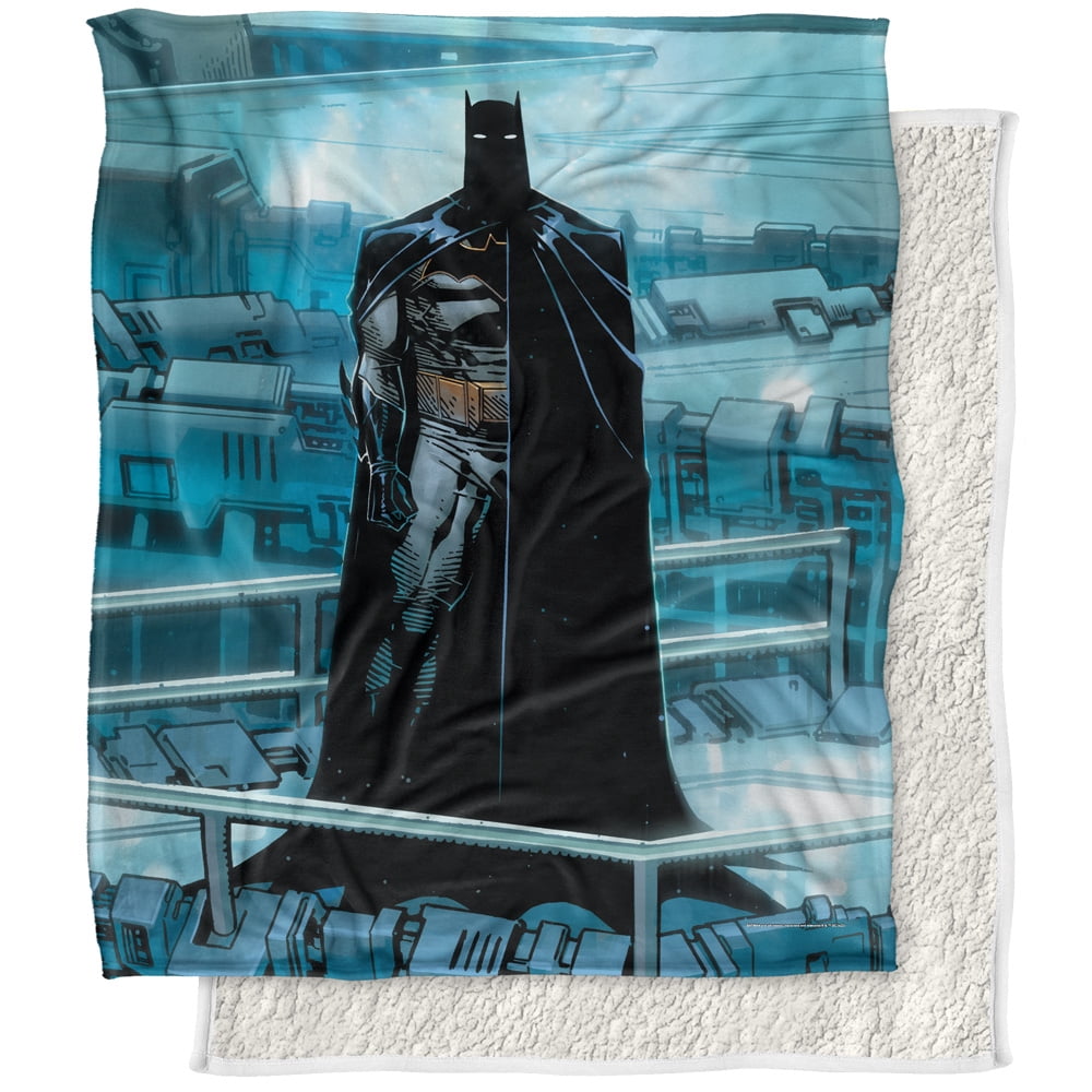 Batman Blanket, 50x60, Batman Batcave Platform Silhouette Silky Touch ...