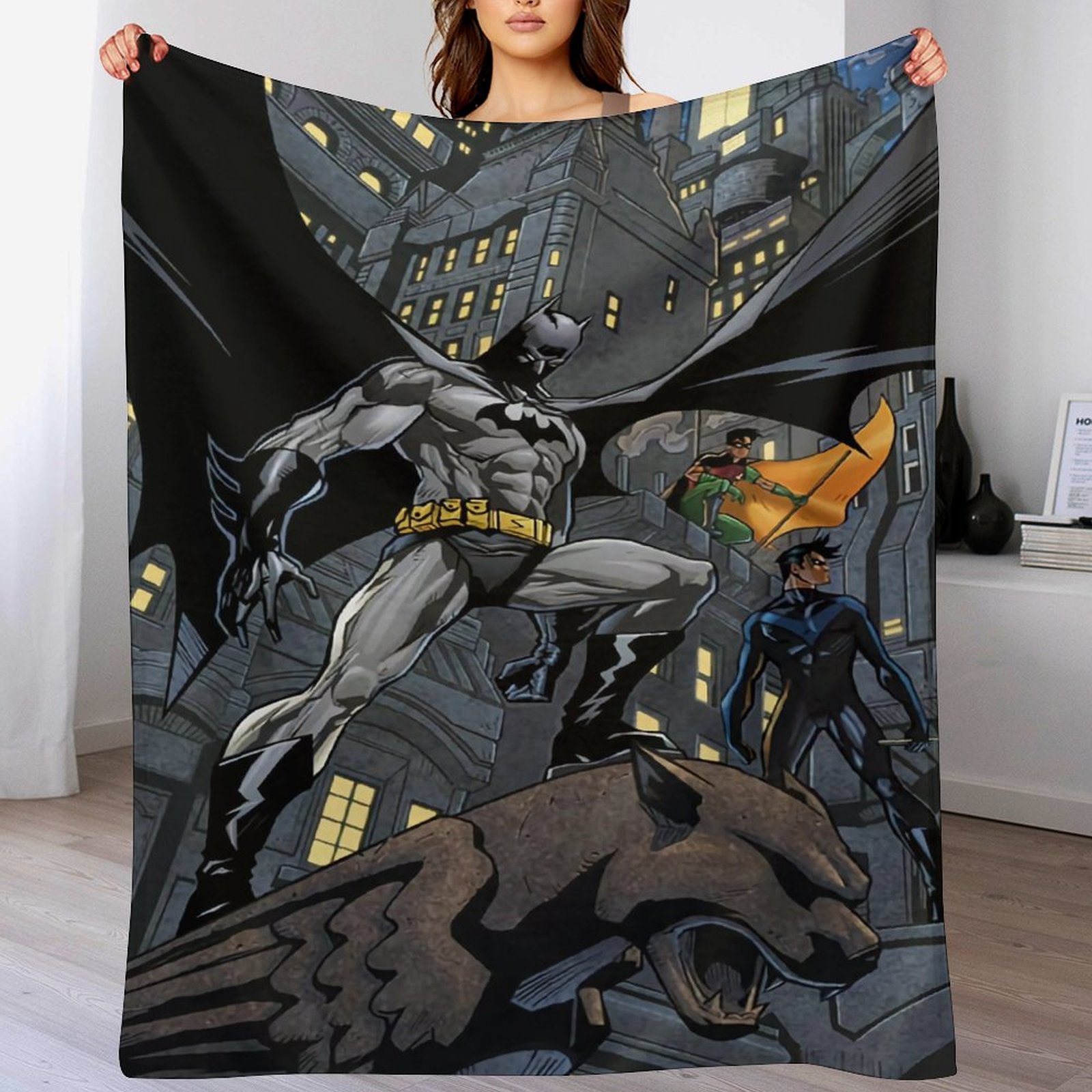 Batman Blanket, Super Soft Cozy Flannel Throw Blanket Bedding Gifts for ...