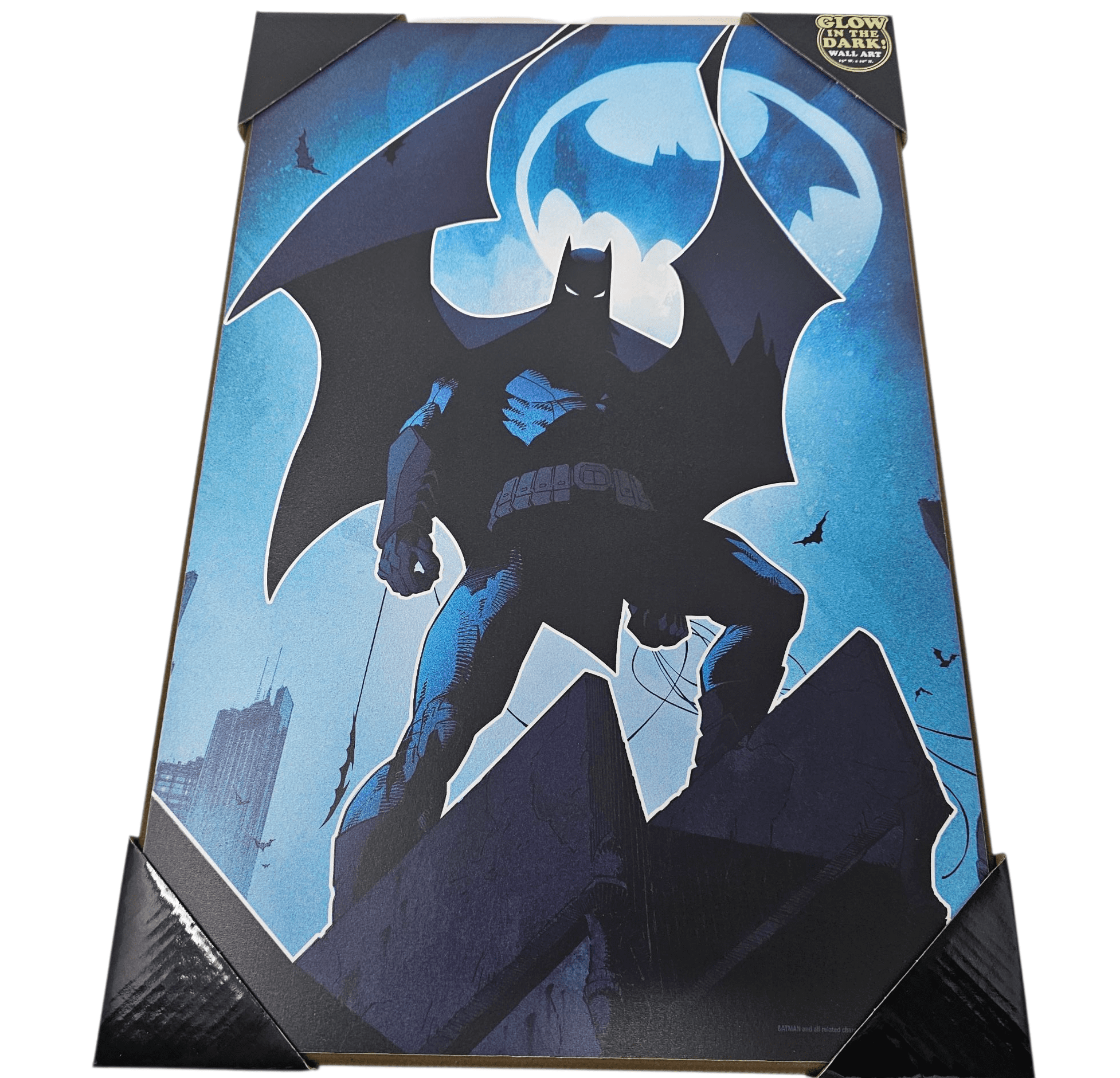Batman Blue Wood 13X19 in Wall Sign - Walmart.com