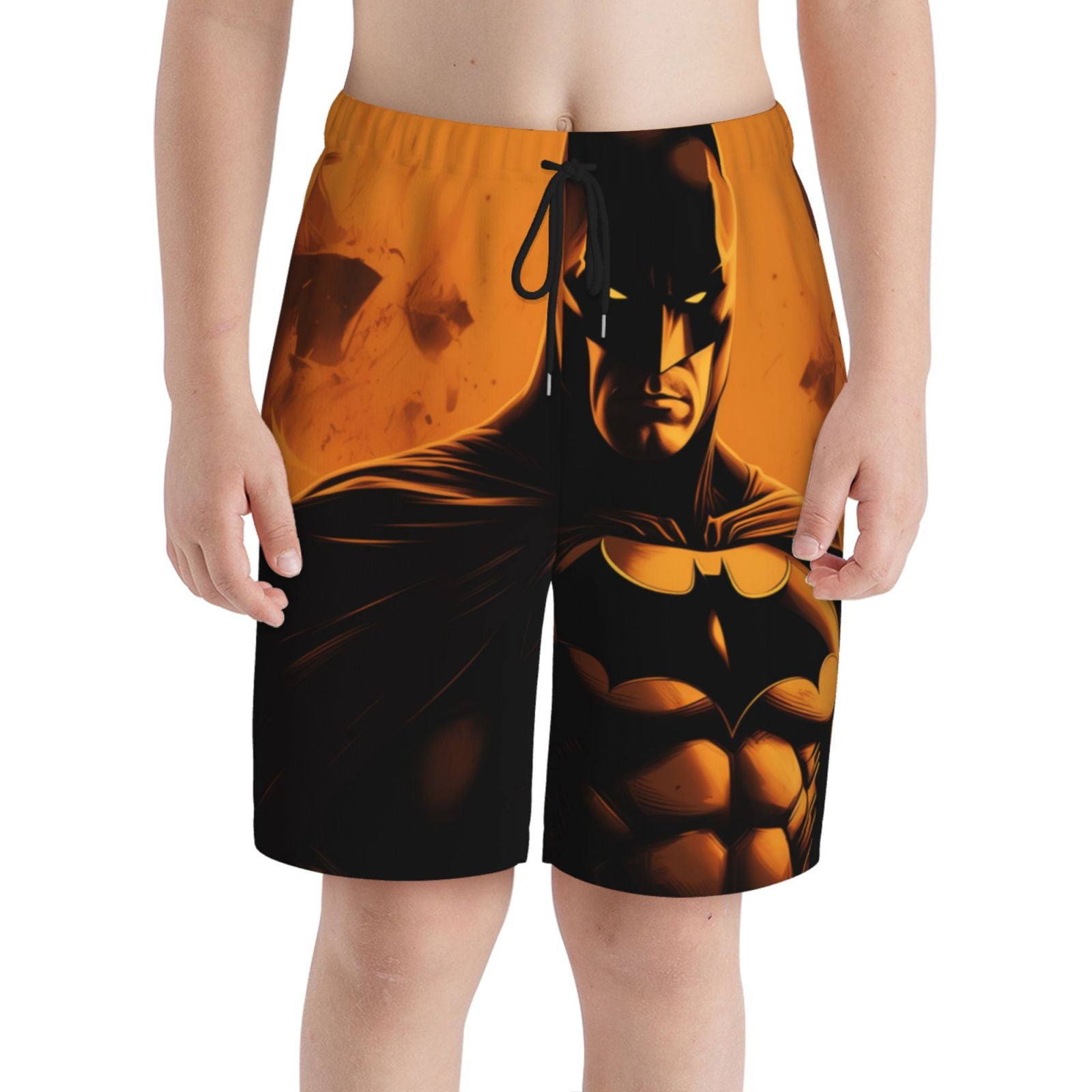 Batman Boy'S Swim Trunks Quick Dry Board Shorts Kids Beach Swim Shorts ...