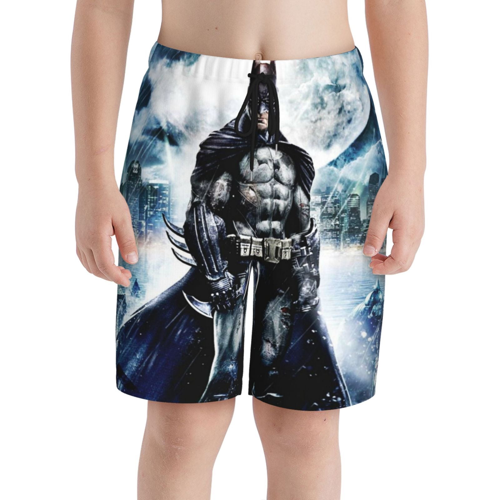Batman Boy'S Swim Trunks Quick Dry Board Shorts Kids Beach Swim Shorts ...