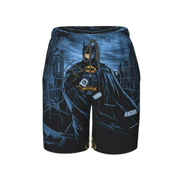 Batman Boy's Swim Trunks Quick Dry Board Shorts Kids Beach Swim Shorts ...