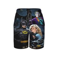 Batman Boys Two Piece Swimsuit Kids Swimwear Set Short Sleeve Bathing ...